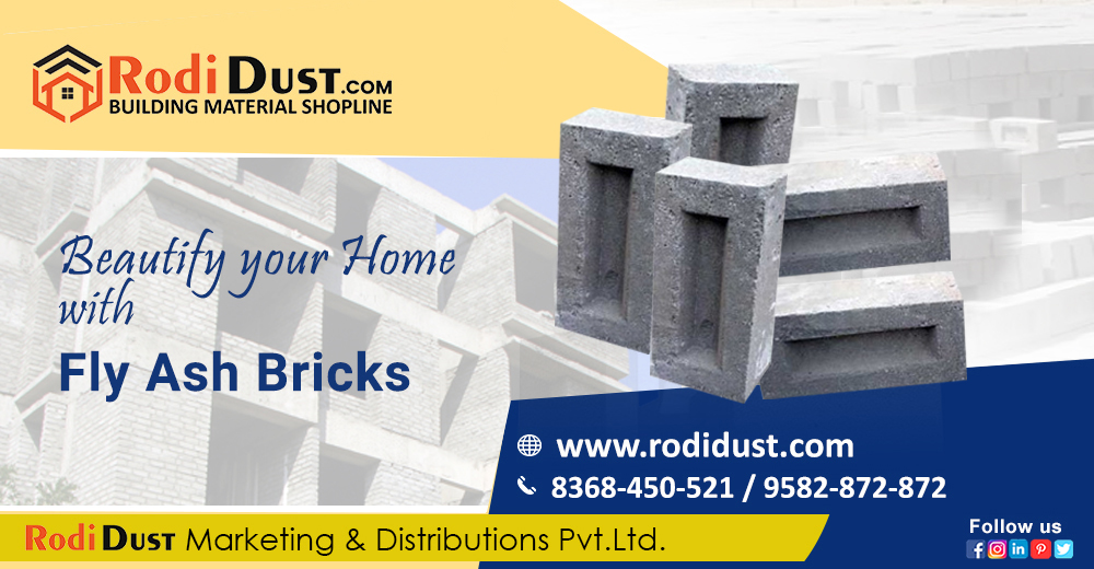 Fly Ash Bricks at Best Price - Rodi Dust